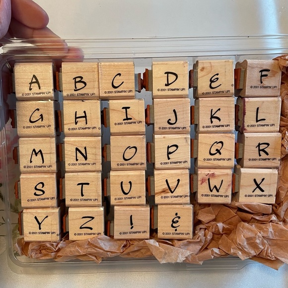 Stampin' Up! | Design | Stampin Up Brushstroke Alphabet Upper Lower ...
